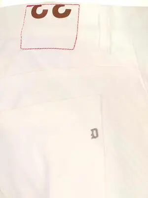 DONDUP Logo Plaque Turn-up Slim-fit Jeans