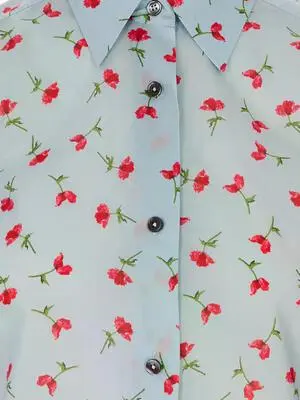 JIL SANDER Cotton Muslin Printed Shirt