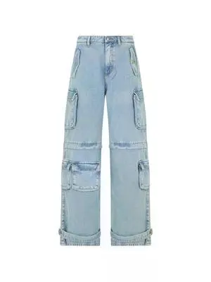 ICON DENIM LOS ANGELES Rosalia Cargo Wide-leg Jeans