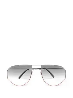 SILHOUETTE Titan Minimal Art Geometric Sunglasses - Silver