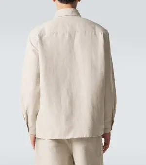 SAMAN AMEL Linen Overshirt