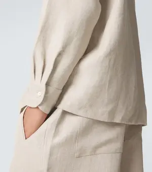 SAMAN AMEL Linen Overshirt