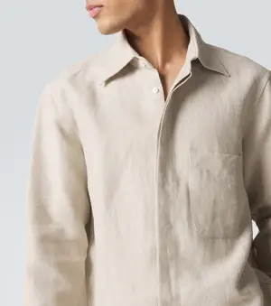 SAMAN AMEL Linen Overshirt
