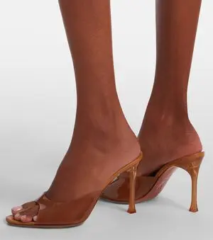 Amina Muaddi Alexa Pvc Mules
