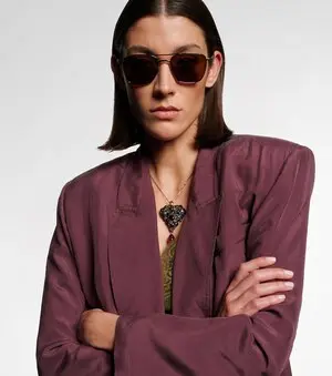 Saint Laurent Aviator Sunglasses - Silver