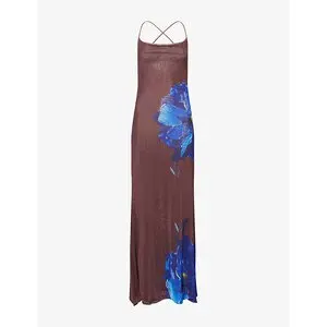 GRACEJACOB Mesh Maxi Dress - Multi