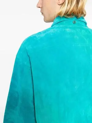A LEATHER Ribbon Shirt