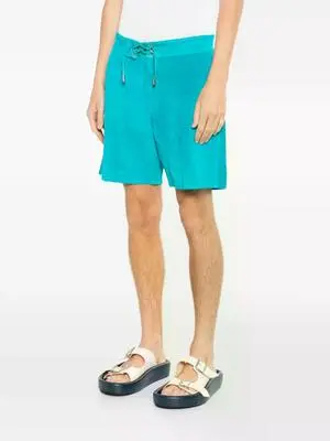 A LEATHER Board Shorts - Blue