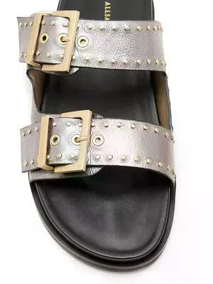 ALLSAINTS Magda Stud-embellished Buckled Flat Sandals