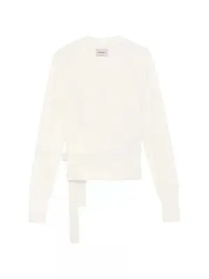 Repetto Ribbed Knit Wrap Top