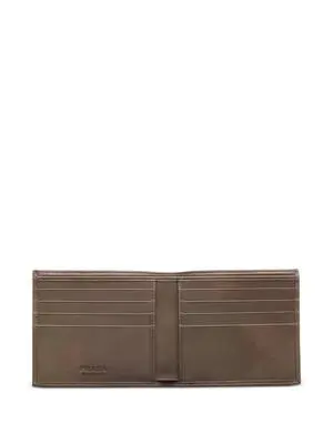 Prada Leather Wallet - Neutrals