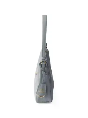 Prada Re-edition 2005 Nubuck And Saffiano Leather Mini-bag - Blue