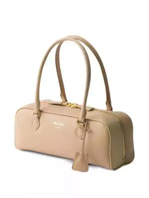 Prada Medium Leather Top-handle Bag - Neutrals