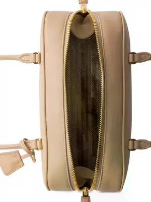 Prada Medium Leather Top-handle Bag - Neutrals