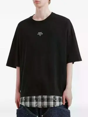 MUSIUM DIV. Layered-effect Logo-print T-shirt
