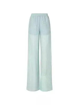 Fendi Ff Burnout Trousers - Blue