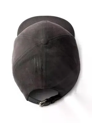 Prada Gabardine Baseball Cap With Embroidered Logo - Grey