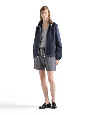 Prada Lightweight Re-nylon Blouson Jacket With Hood