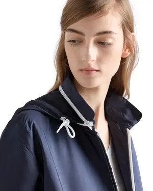 Prada Lightweight Re-nylon Blouson Jacket With Hood