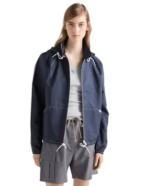 Prada Lightweight Re-nylon Blouson Jacket With Hood