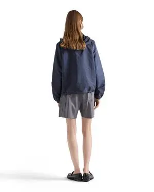 Prada Lightweight Re-nylon Blouson Jacket With Hood