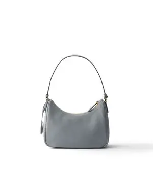 Prada Re-edition 2005 Nubuck And Saffiano Leather Mini Bag - Opaline