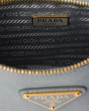 Prada Re-edition 2005 Nubuck And Saffiano Leather Mini Bag - Opaline