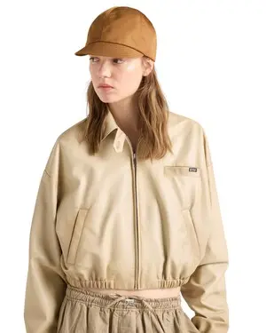 Prada Cropped Nappa Leather Jacket - Ivory