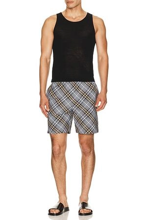 Burberry Check Swim Short - Wave Blue Check
