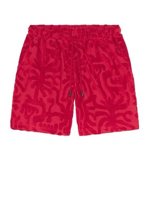 Oas Porto Terrycloth Shorts - Red