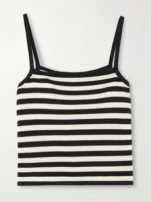 Posse Darcy" Striped Pima Cotton Tank - Multi