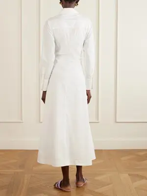 Rosie Assoulin Cotton-poplin Maxi Shirt Dress