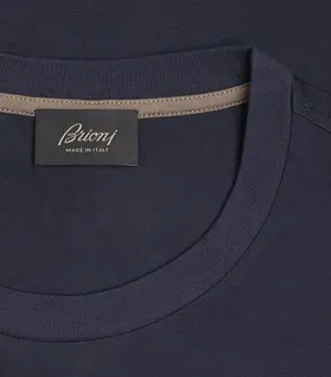 Brioni Cotton Short-sleeve T-shirt - Blue