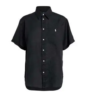 Polo Ralph Lauren Oversized Linen Shirt - Black