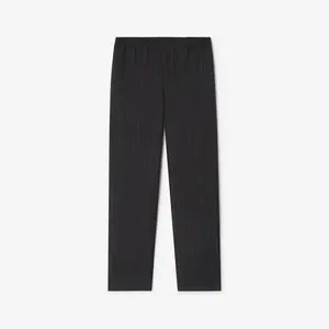 Burberry Pinstriped Wool Track Pants