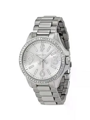 Juicy Couture Jetsetter Stainless Steel Crystal Watch - Silver