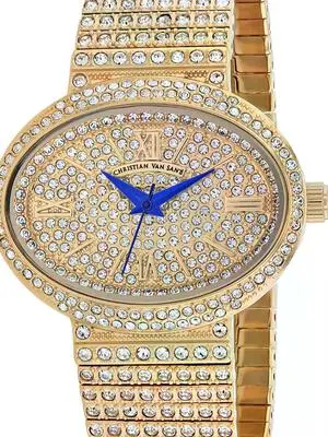 CHRISTIAN VAN SANT Sparkler Oval Watch - Gold