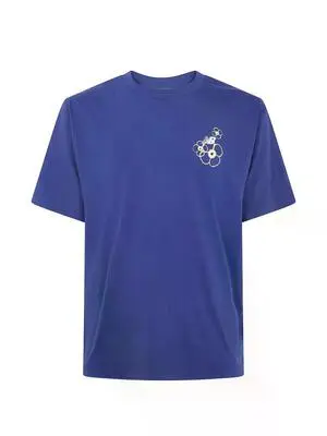 NEW BALANCE Floral-print T-shirt - Blue