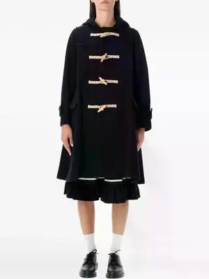 Comme Des Garçons Hooded Toggle-fastening Coat
