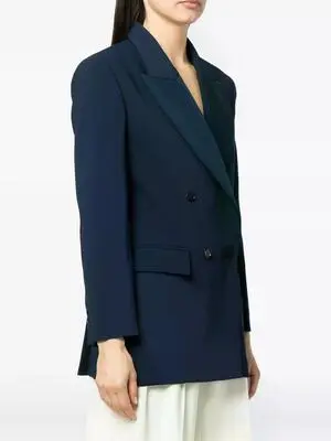 P.a.r.o.s.h Double-breasted Wool Blazer With Peak Lapels