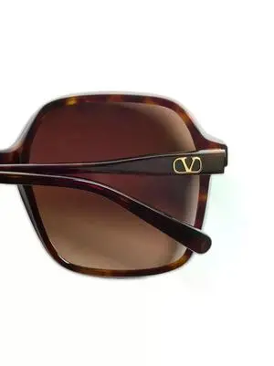 Valentino Garavani Rectangular Acetate Sunglasses