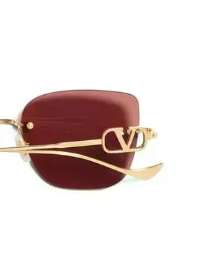 Valentino Garavani Rimless Metal Cat Eye Sunglasses