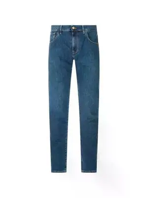 PT TORINO Logo Patch Jeans - Blue