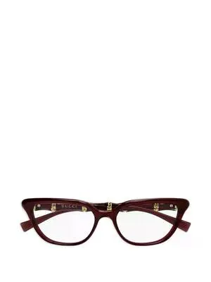 Gucci Cat Eye Glasses - Red