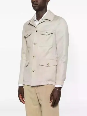 Canali Four-pocket Button-up Jacket - Neutrals