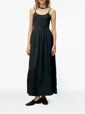 SESSUN Pleated Maxi Dress - Black