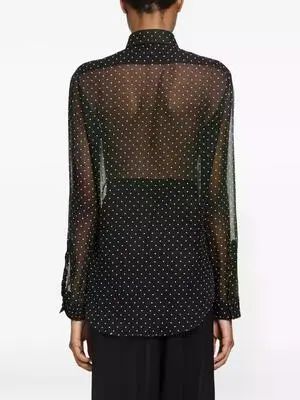 TOM FORD Polka-dot Silk-chiffon Shirt