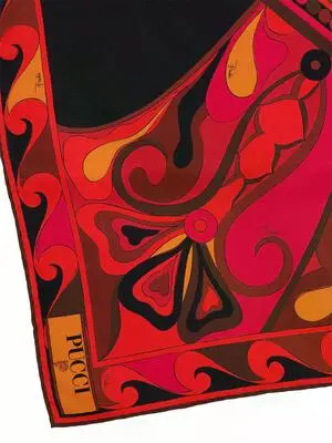 Emilio Pucci Orchidee Iride-print Silk Scarf