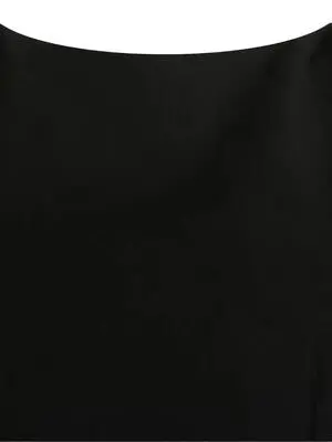 NISSA Satin Open Back Maxi Dress With Crystal Embellishment