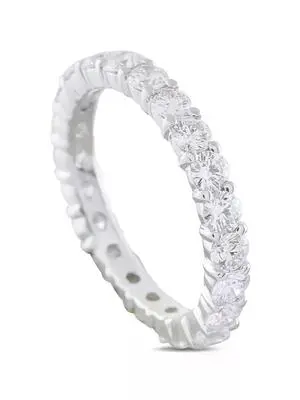 LB EXCLUSIVE 18k White Gold Diamond Eternity Ring - Silver